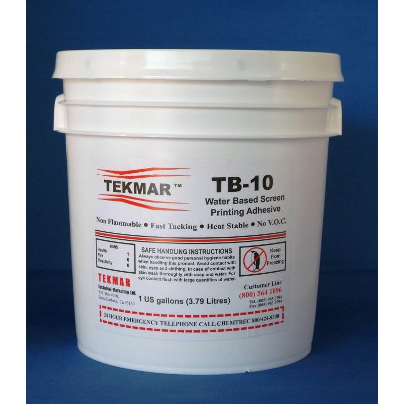 Dynatech Supply | TB-10 Water Based Screen Printing Adhesive